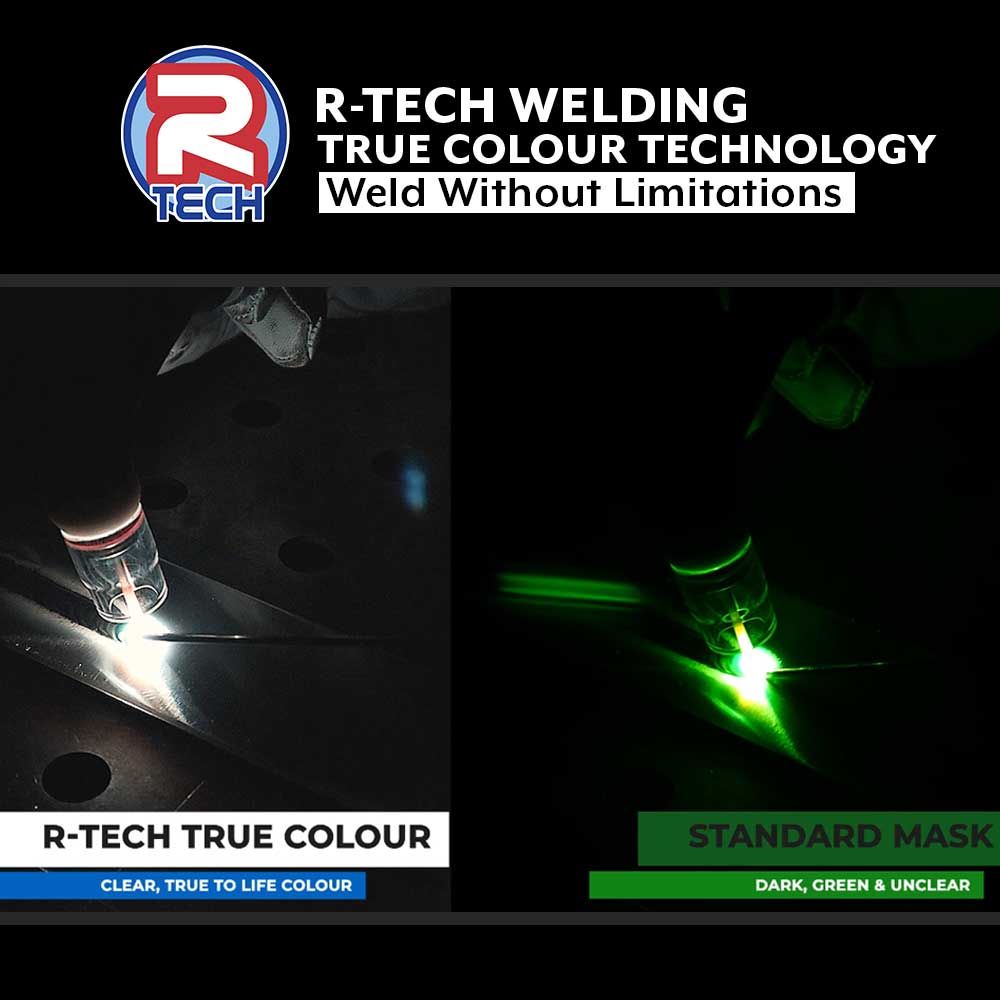 R-Tech Spiritus Air-Pro - Air Fed Welding Mask System - True Colour